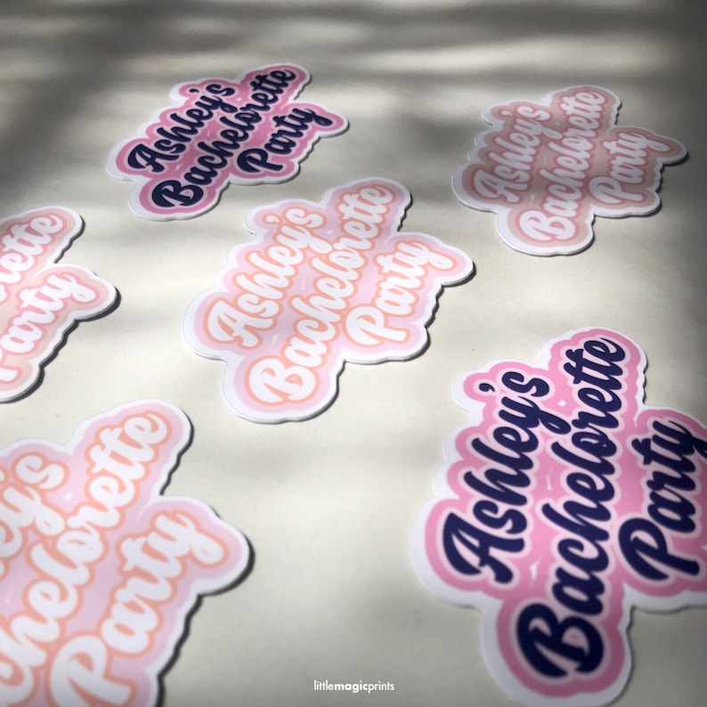 Custom Bachelorette Stickers Personalized Bachelorette Party - Etsy