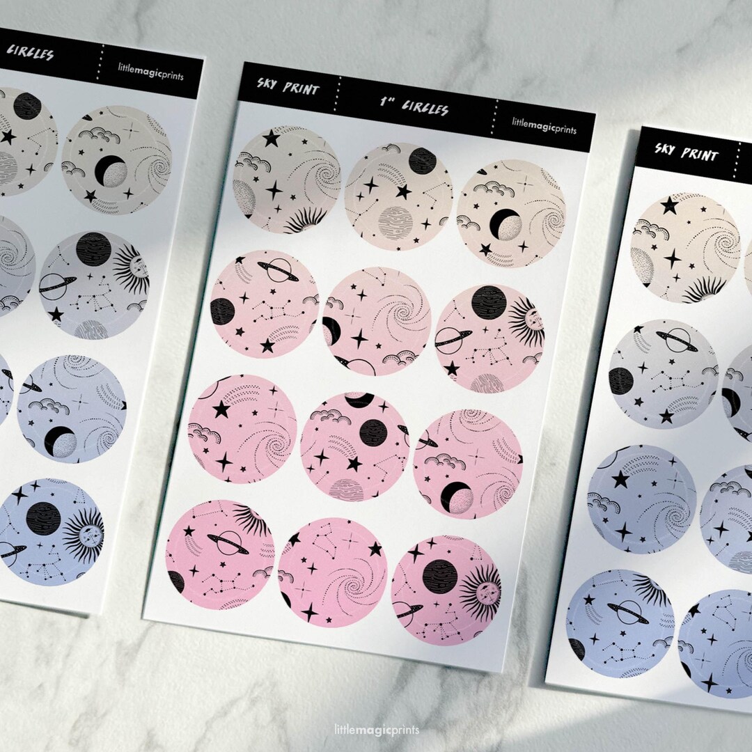 Space Stickers, Aesthetic Journaling Stickers, Celestial Stickers, Deco ...