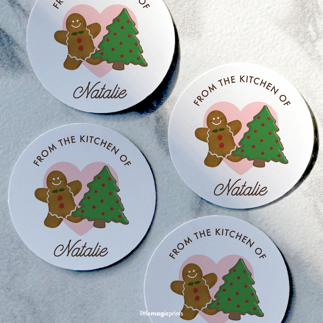 Custom Christmas Labels, Baked Goods Labels, From the Kitchen Of ...