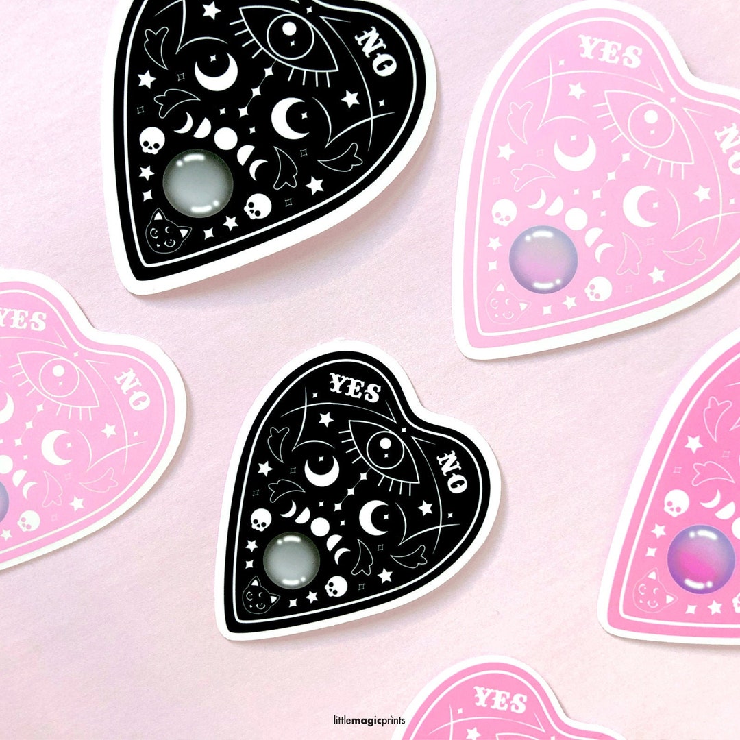 Pastel Goth Stickers, Planchette Diecut Sticker, Ouija Board Stickers ...