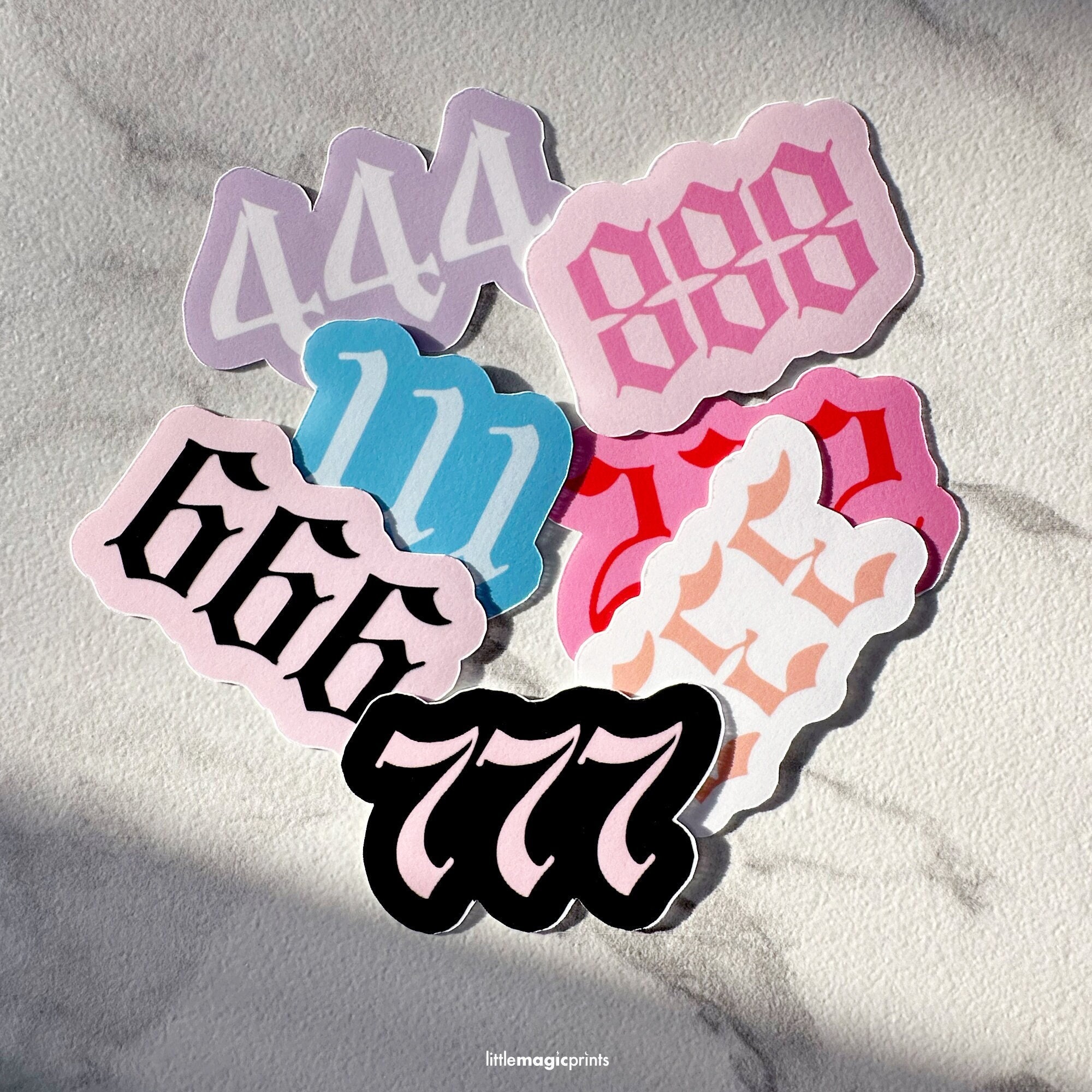 Angel Number Stickers, Angel Numbers Vinyl Sticker, Witchy Gifts ...