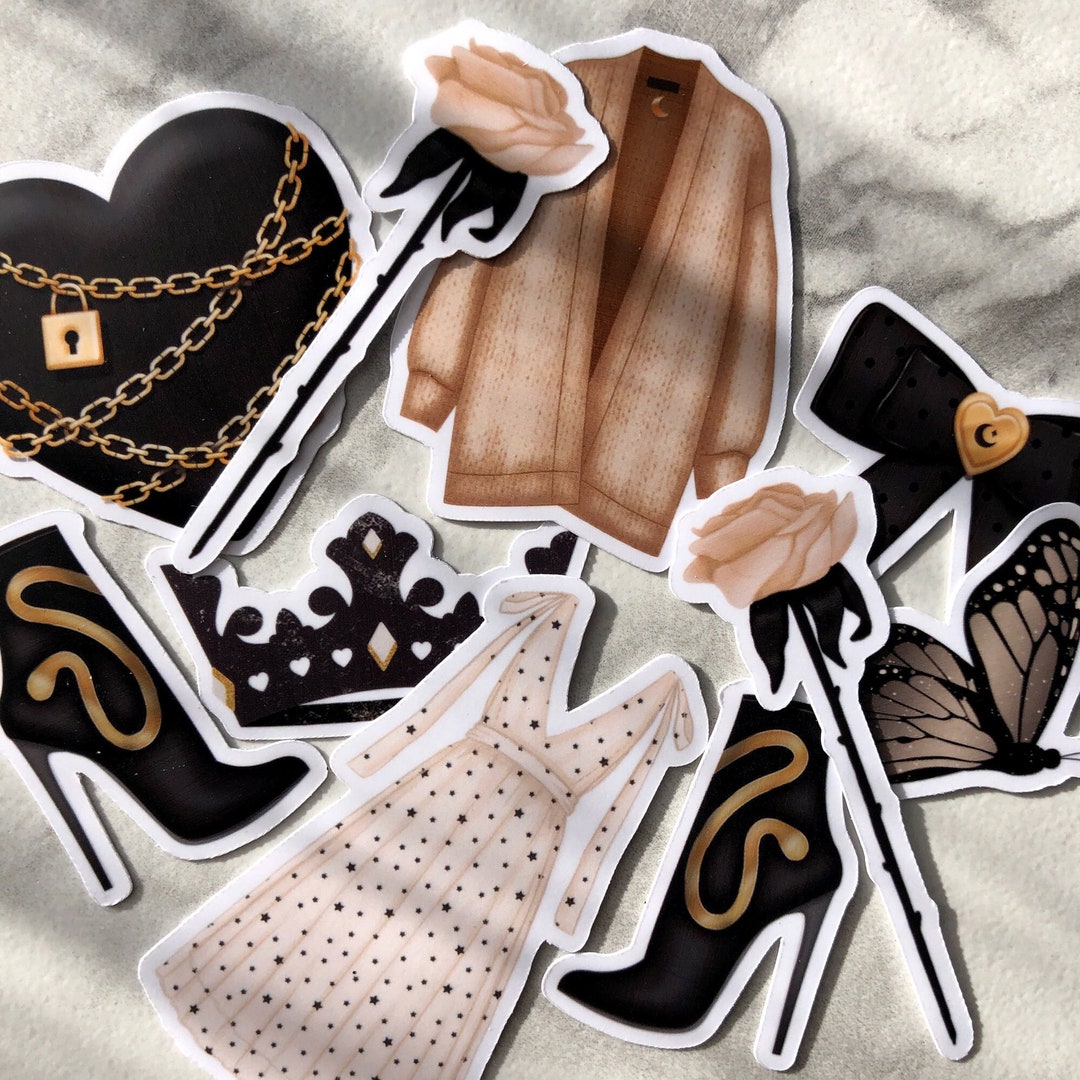 High Maintenance Sticker Pack, Chic Fashion Stickers, Black Gold ...