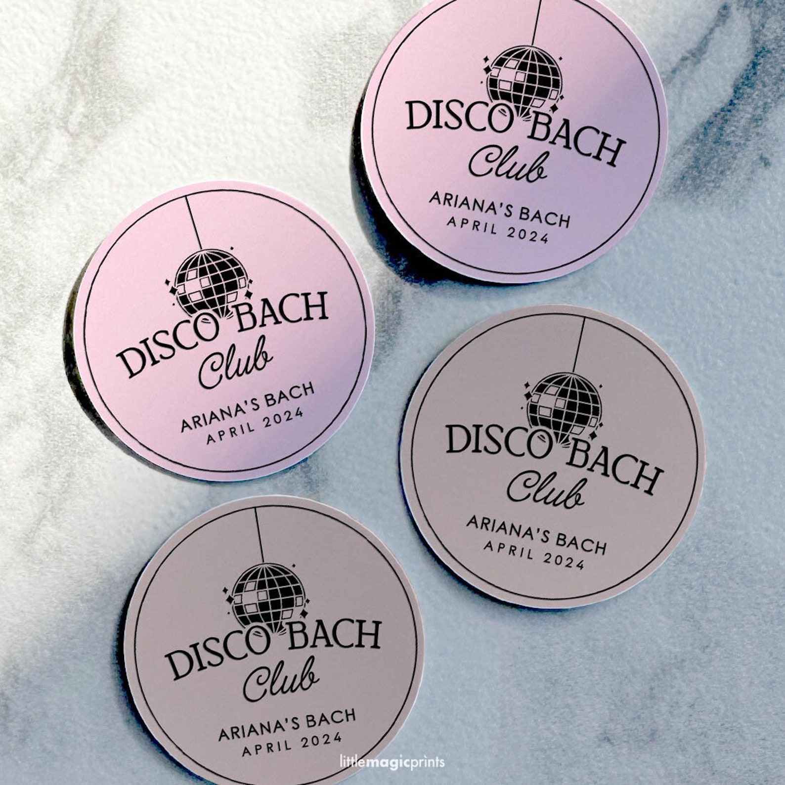Disco Bachelorette Stickers, Custom Bachelorette Sticker Labels, Last ...