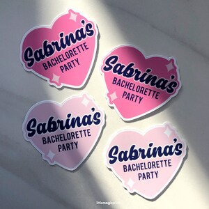 Custom Bachelorette Stickers, Personalized Bachelorette Party Sticker ...