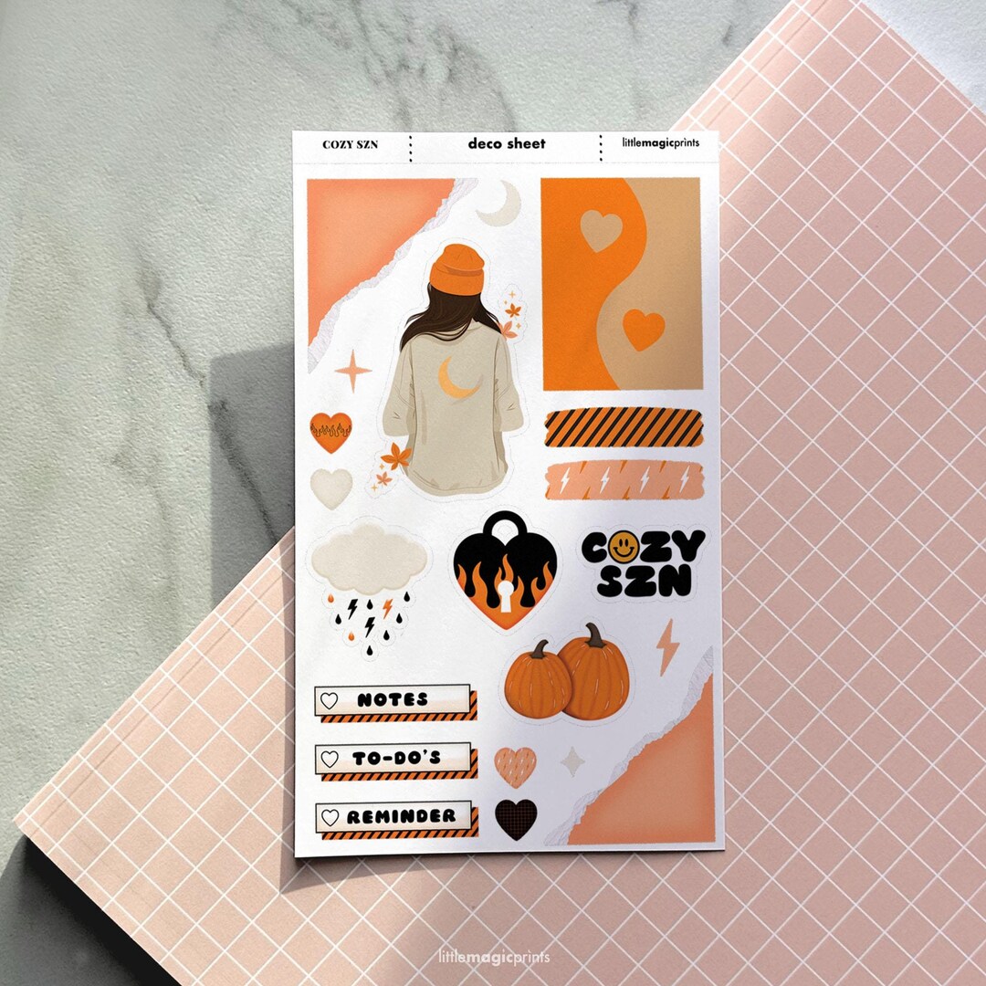 Fall Planner Stickers, Autumn Fall Journal Stickers, Journaling ...