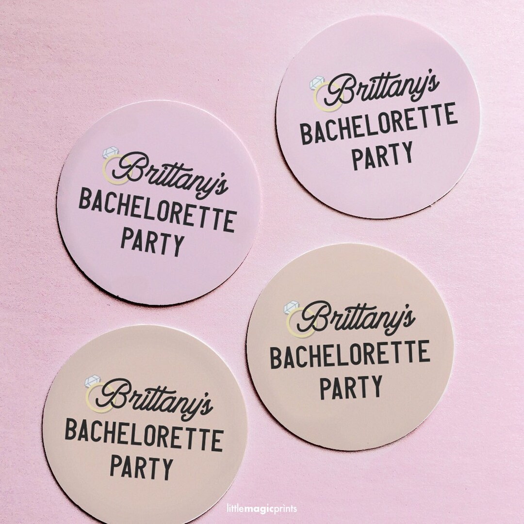Bachelorette Party Sticker Labels, Bachelorette Decorations, Cute ...