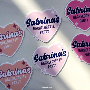 Custom Bachelorette Stickers, Personalized Bachelorette Party Sticker ...