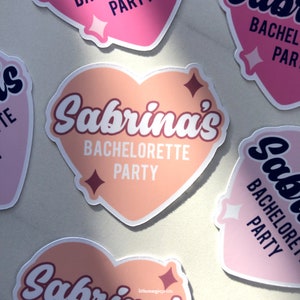 Custom Bachelorette Stickers, Personalized Bachelorette Party Sticker ...