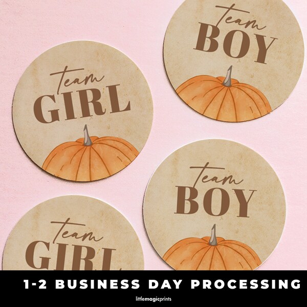 Fall Gender Reveal - Etsy