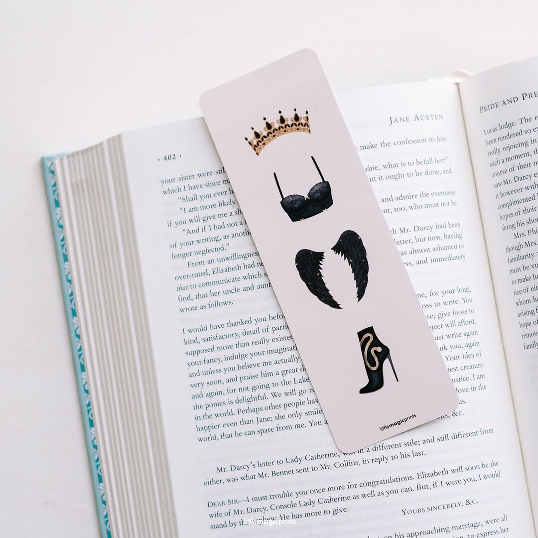 Beige Black Bookmark, Chic Glam Luxury Bookmark, Cute Planner ...