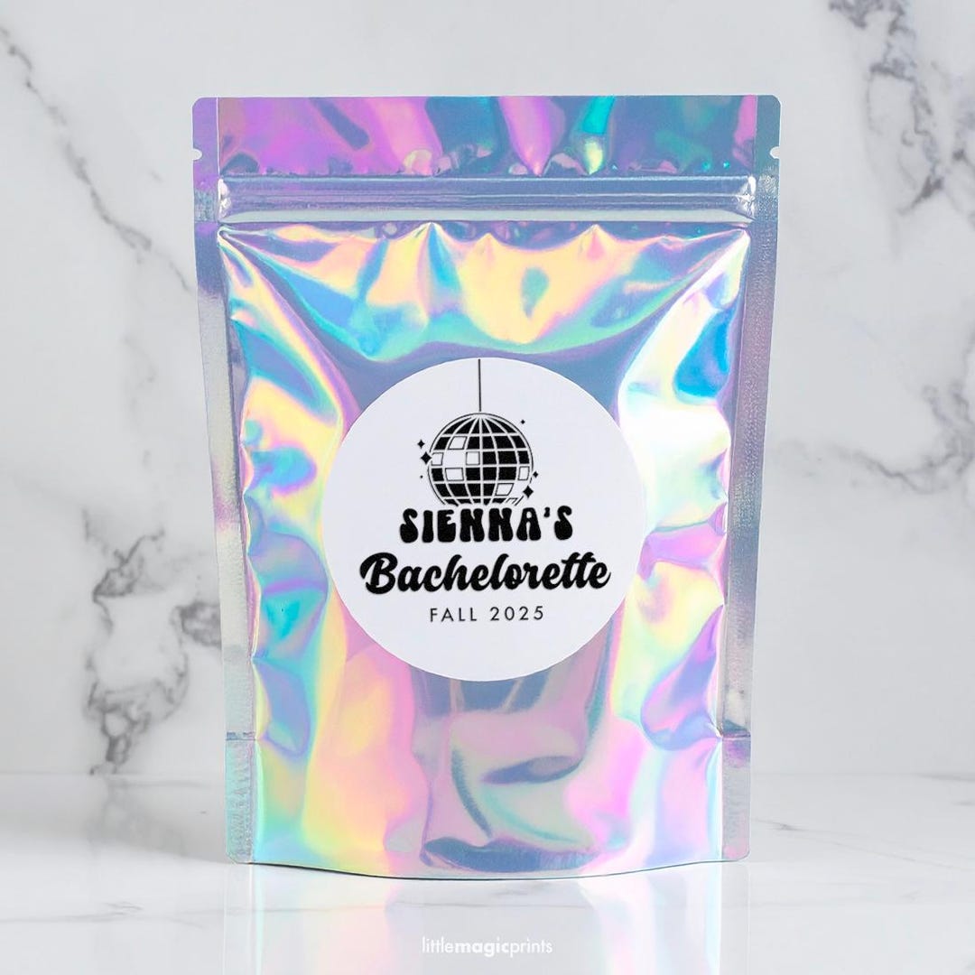 Disco Bachelorette Sticker Labels, Disco Party Favor Labels, Disco ...