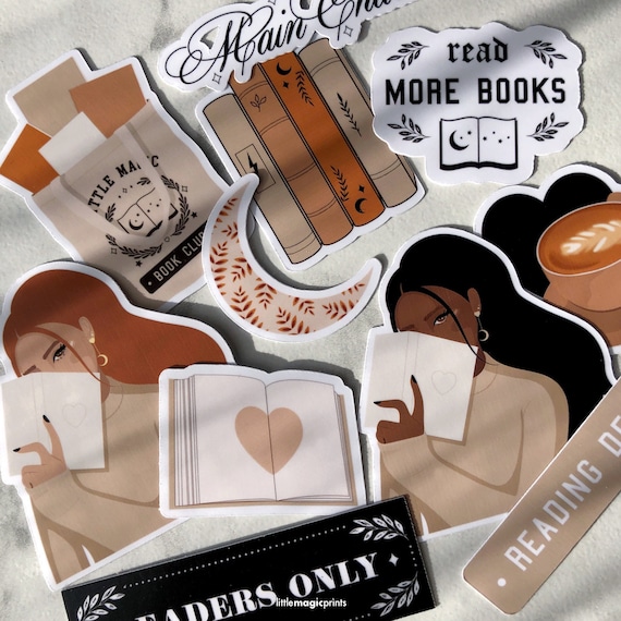 Bookish Sticker Pack Book Aesthetic Vinyl Stickers Bookish - Etsy