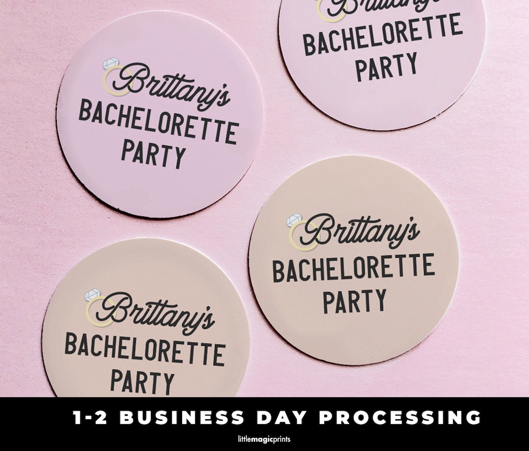 Bachelorette Party Sticker Labels, Bachelorette Decorations, Cute ...