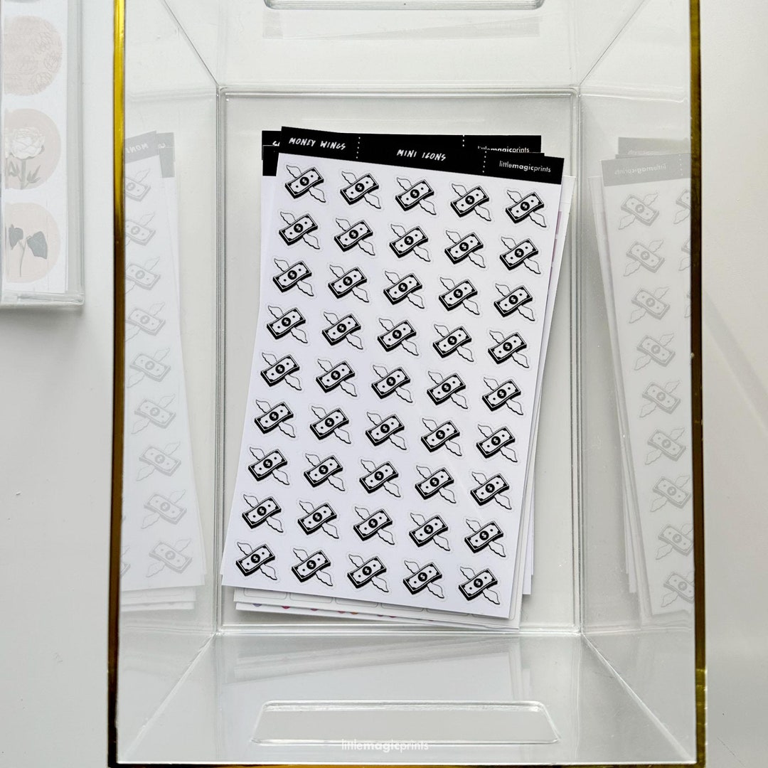 Money Stickers, Money Planner Stickers, Financial Stickers, Weekly ...