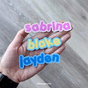 Custom Name Stickers, Kids Name Stickers, Personalized Name Stickers ...