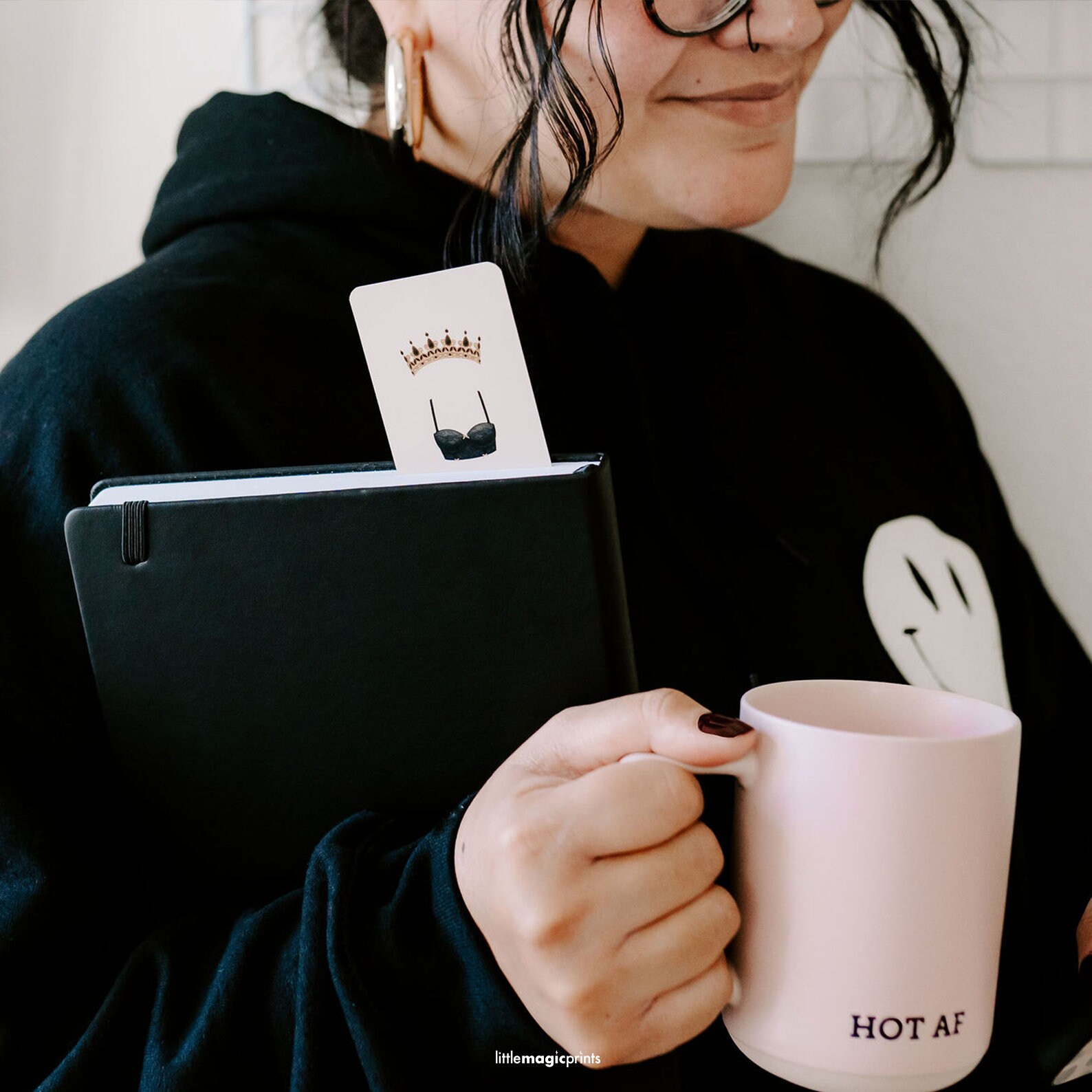 Beige Black Bookmark Chic Glam Luxury Bookmark Cute Planner - Etsy