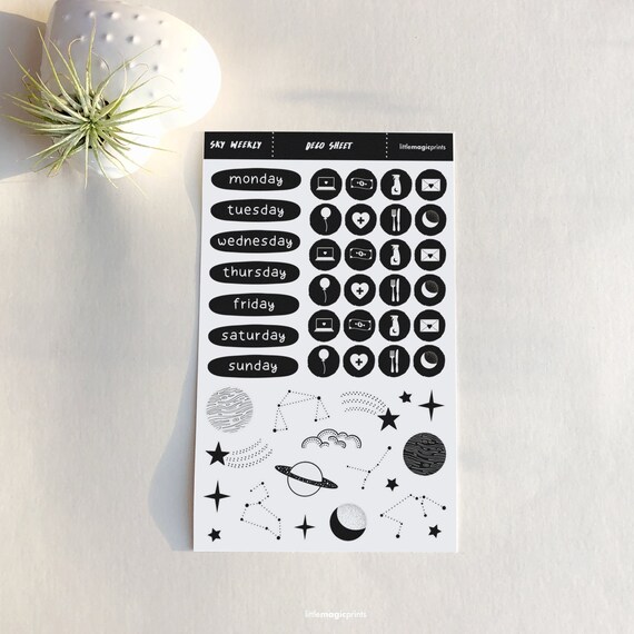 Craft Supplies & Tools Galaxy Stickers Star Stickers Planet Stickers ...