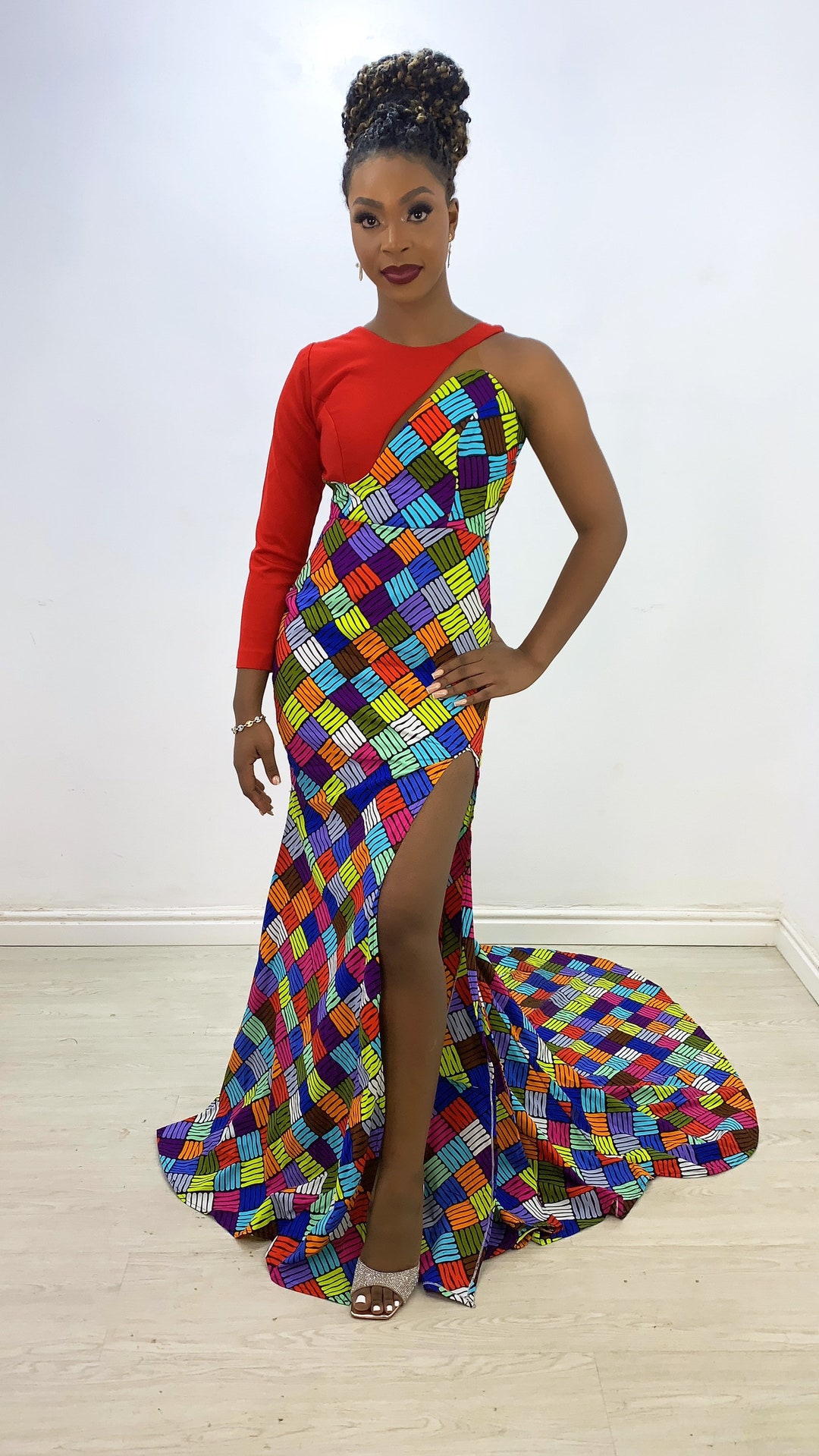 African Print Maxi Dress African Long Dresses Ankara A-line - Etsy