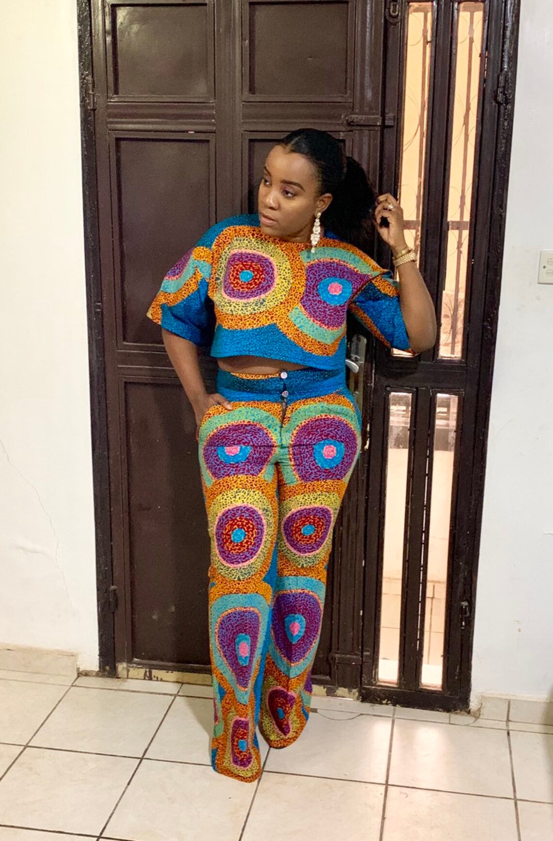 African Crop Top and Pants Ankara Co-ord Set African Print - Etsy