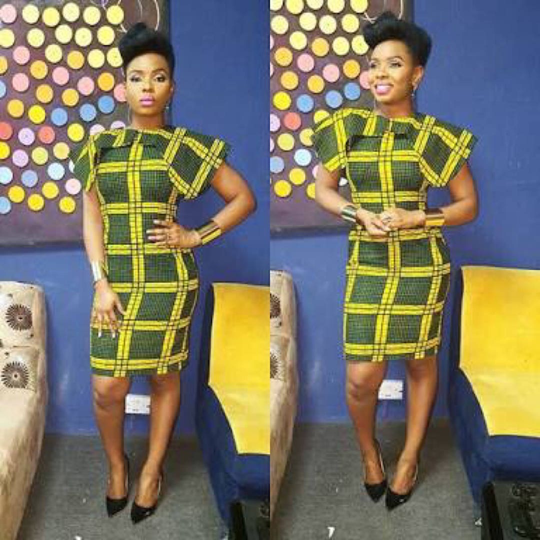 African Ankara Midi Dresses, African Work Dresses, Ankara Casual ...
