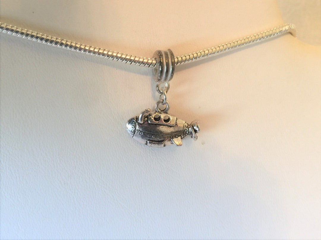 Nautical Submarine Charm and Hanger for European Bracelet Tibetan ...