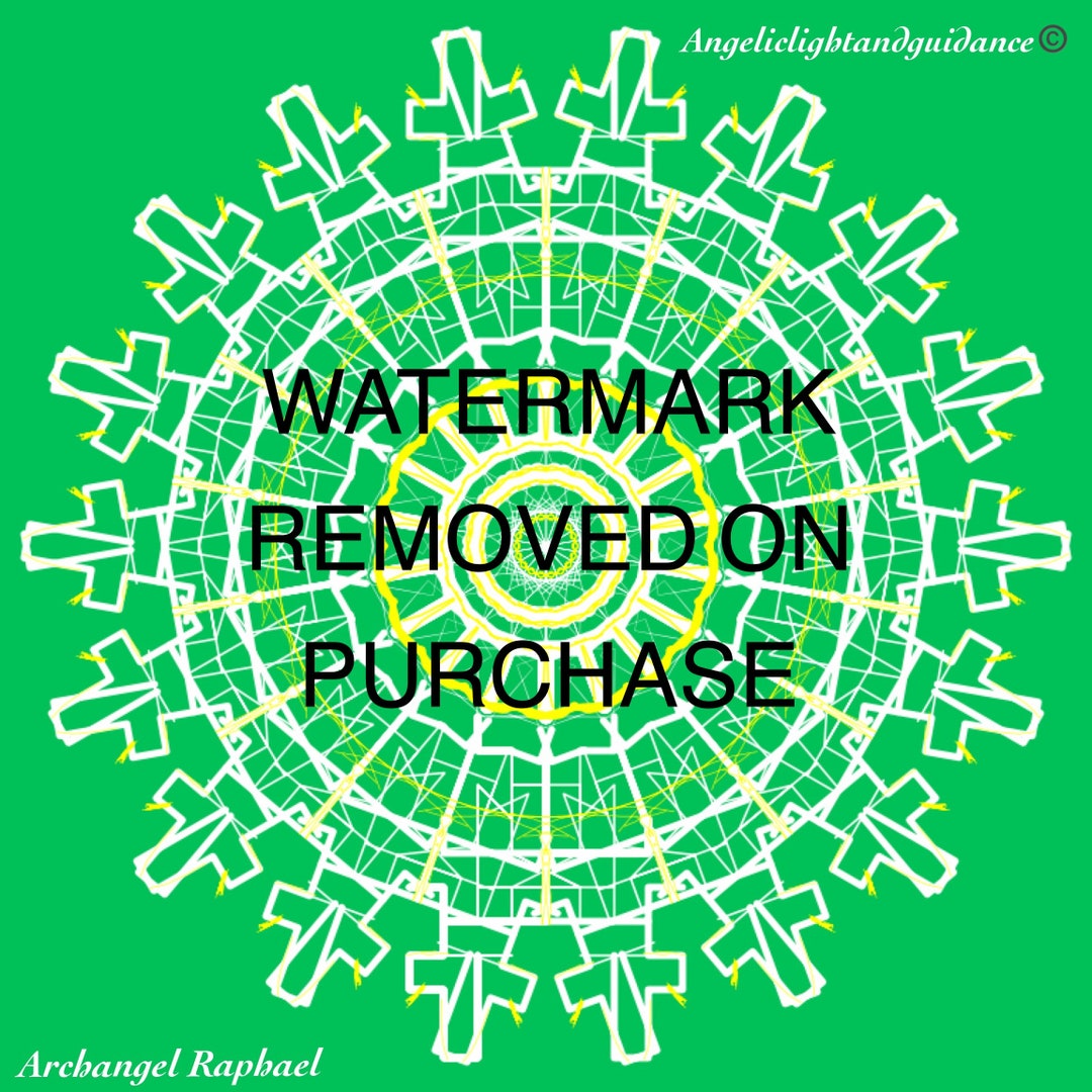 Archangel Raphael Digital Mandala / Crystal Grid Template - Etsy