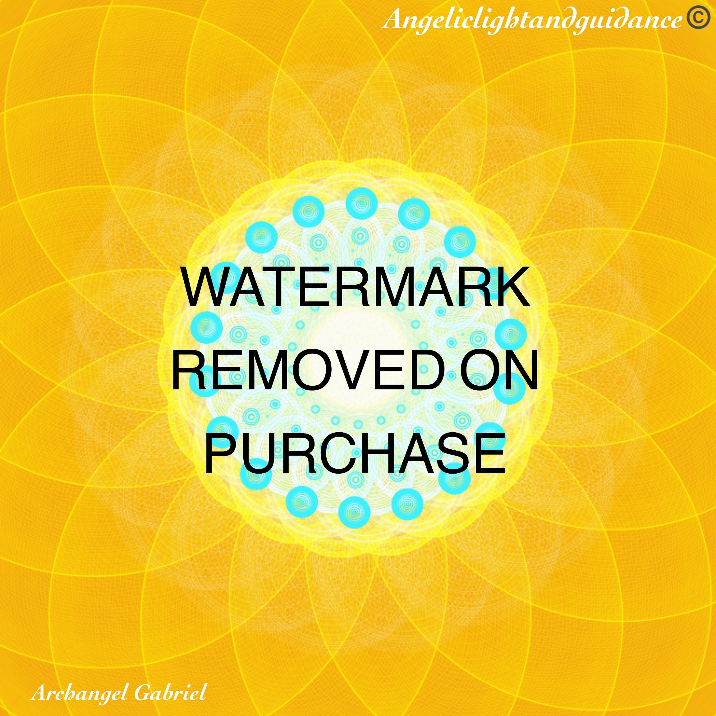 Archangel Gabriel Digital Mandala / Crystal Grid Template - Etsy