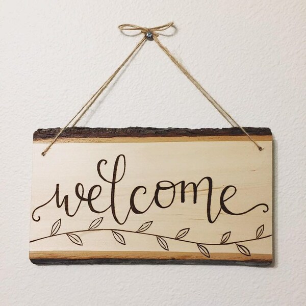 Wood Burned Sign - Etsy