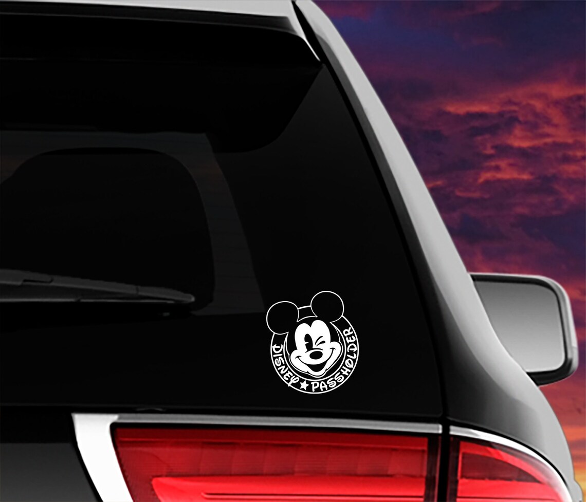 Disney Decal - Disney Passholder Decal - Mickey Mouse Passholder Decal ...