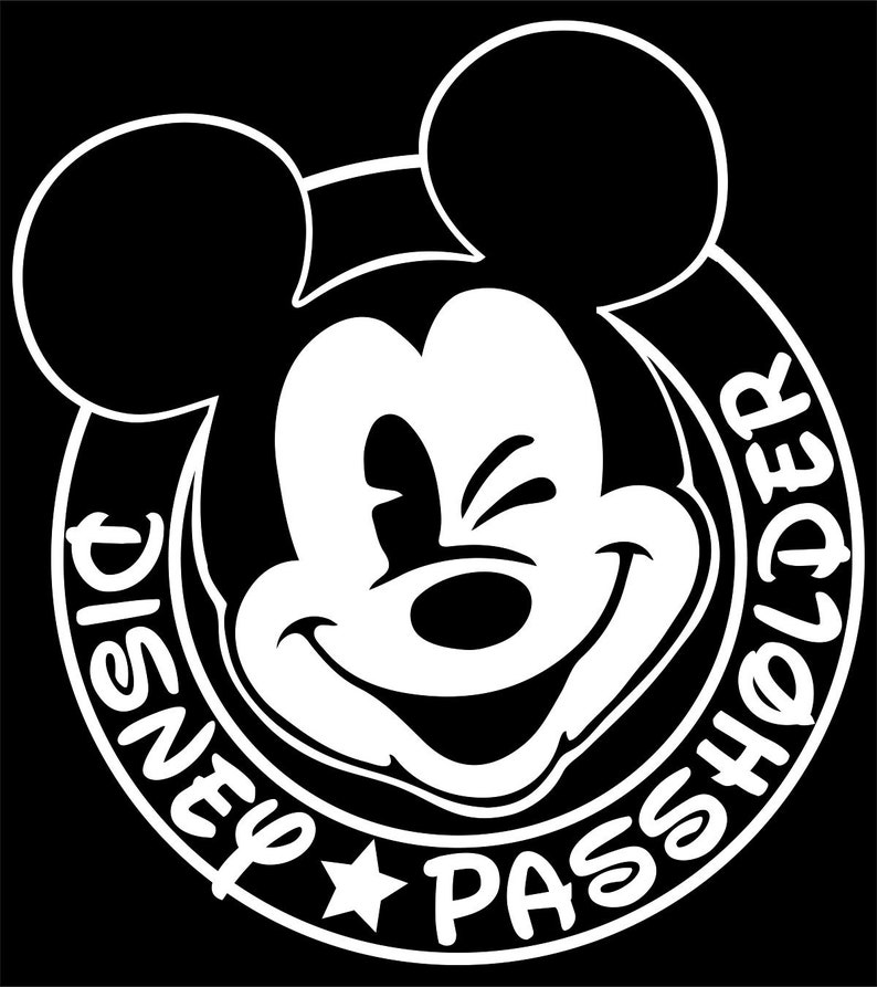 Disney Decal Disney Passholder Decal Mickey Mouse - Etsy
