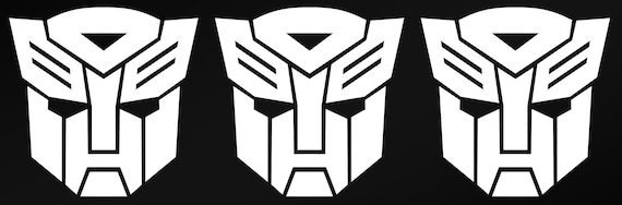 Transformers Decals Autobots Decals Pack of 3 Autobots | Etsy