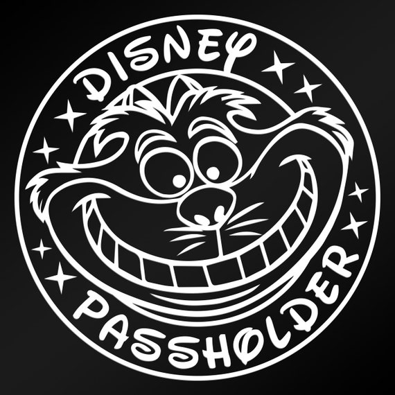 Disney Decal Disney Passholder Decal Alice in Wonderland | Etsy
