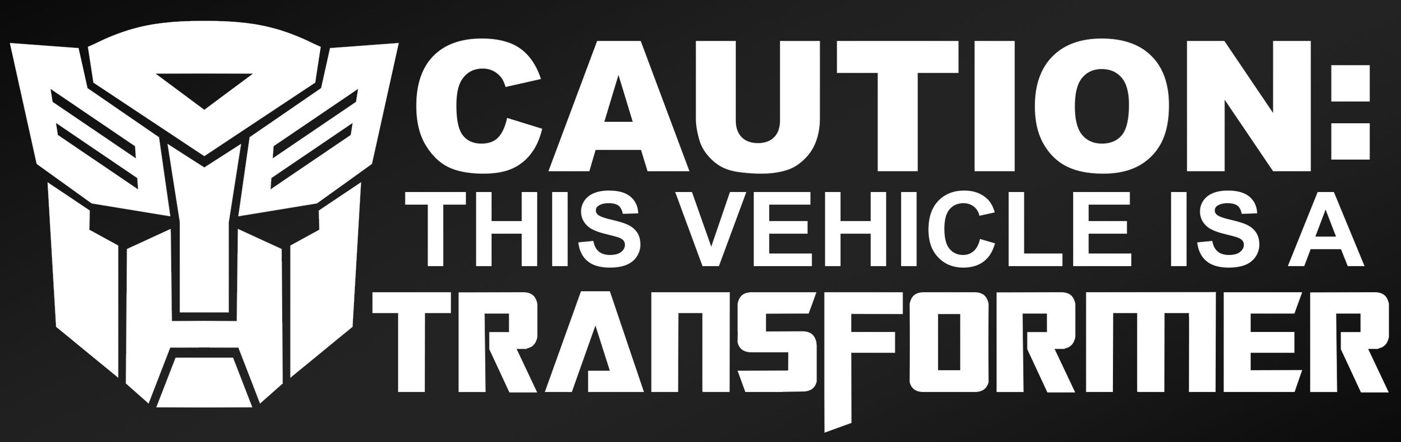 Transformers Decal Autobots Decal Caution Decal this | Etsy