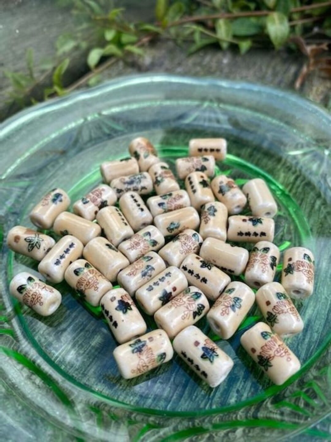 Chinese Ceramic Drums / Hand Painted/finished / 12mm / Sold Singularly ...