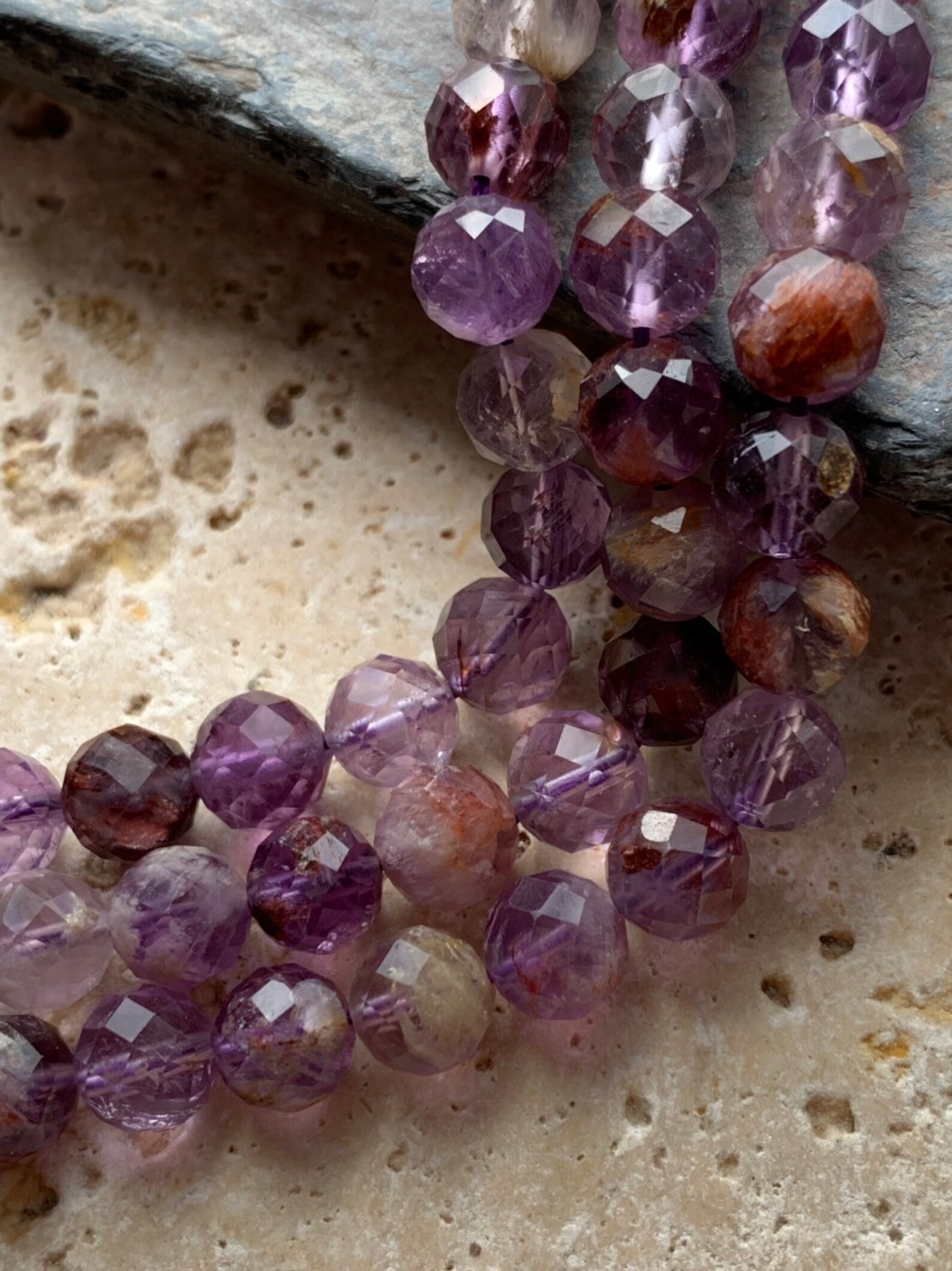 Rare Purple Phantom Quartz Faceted 6mm Approx / Powerful - Etsy