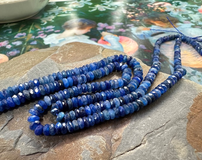 KYANITE OPAL Necklace | Fine & 925 Sterling Silver Rose Cut Faceted ...