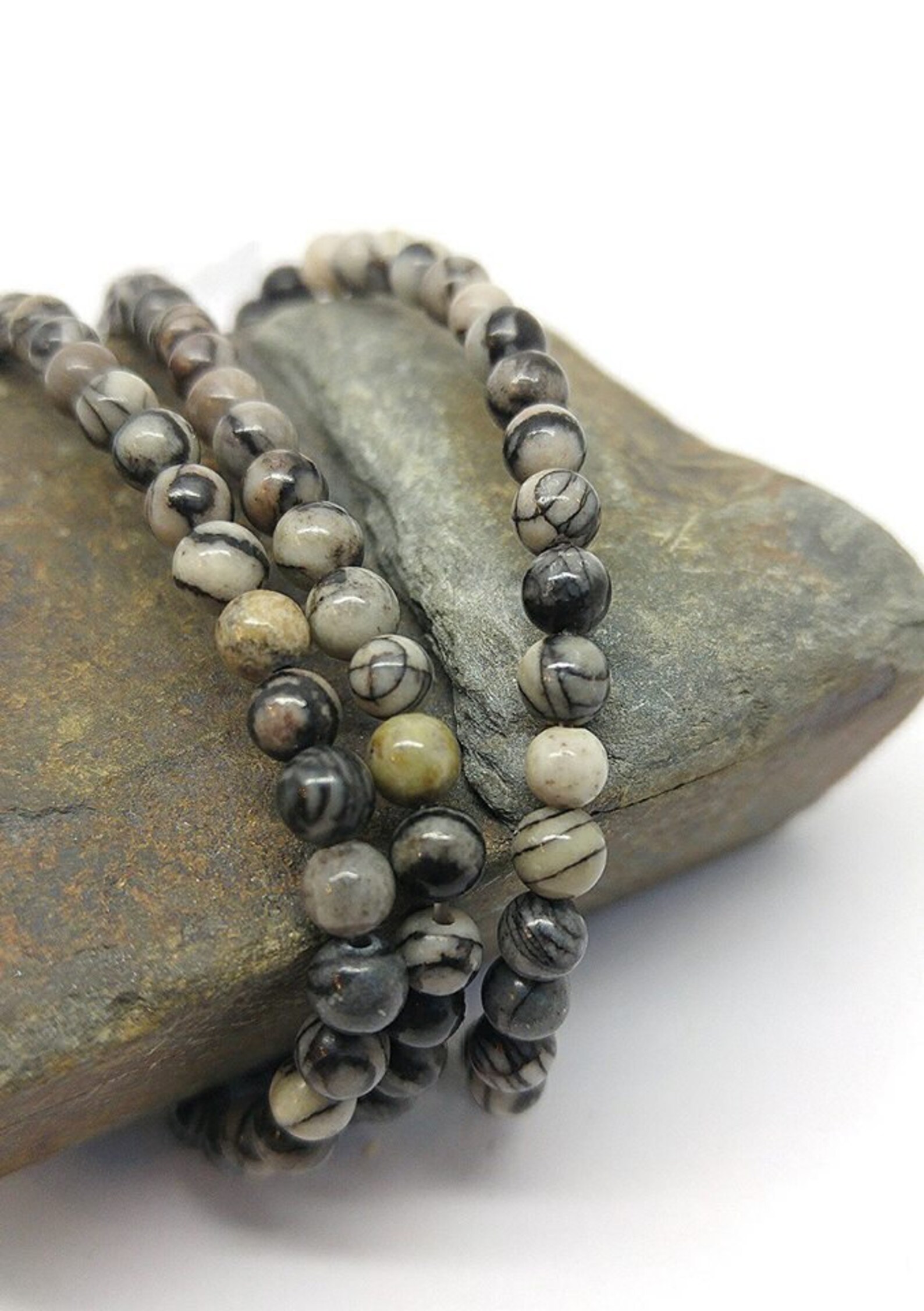 Spider Jasper Round Beads Spidervein Jasper/ Zebra Jasper Gemstone ...