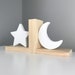 Star and Moon Bookends, Star Nursery Decor, Moon Book Ends for Kids ...
