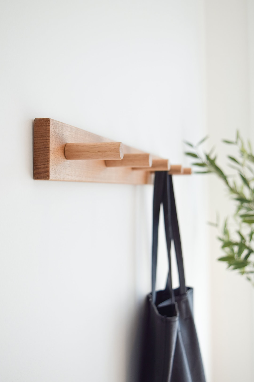 Hallway Hooks, Entrance Hooks, Oak Hat and Coat Hooks, Wooden Oak Wall ...