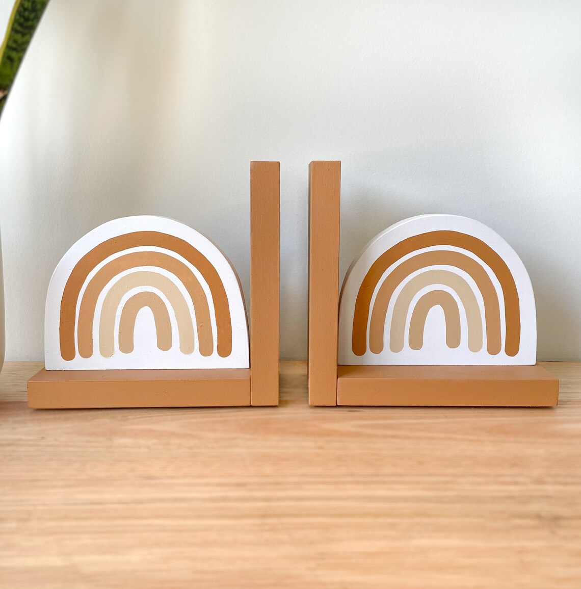 Rainbow Bookend Set Boho Nursery Decor Book Ends for Kids - Etsy