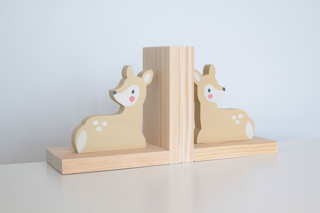Deer Bookends for Kids, Woodland Nursery Decor, Woodland Kids Decor ...