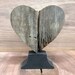 Heart Rustic Barn Wood Heart With Antique Key - Etsy