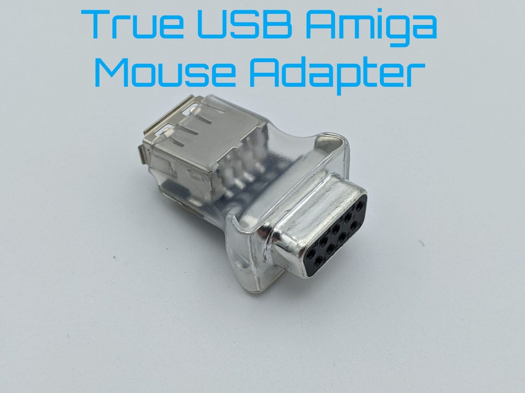Commodore Amiga Mouse USB to 9pin Adapter Free Mouse Mat Smallest ...