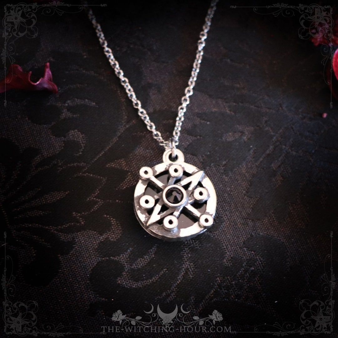 Sigil of Azazel Necklace With Black Onyx, Seal of the Demon Azazel ...