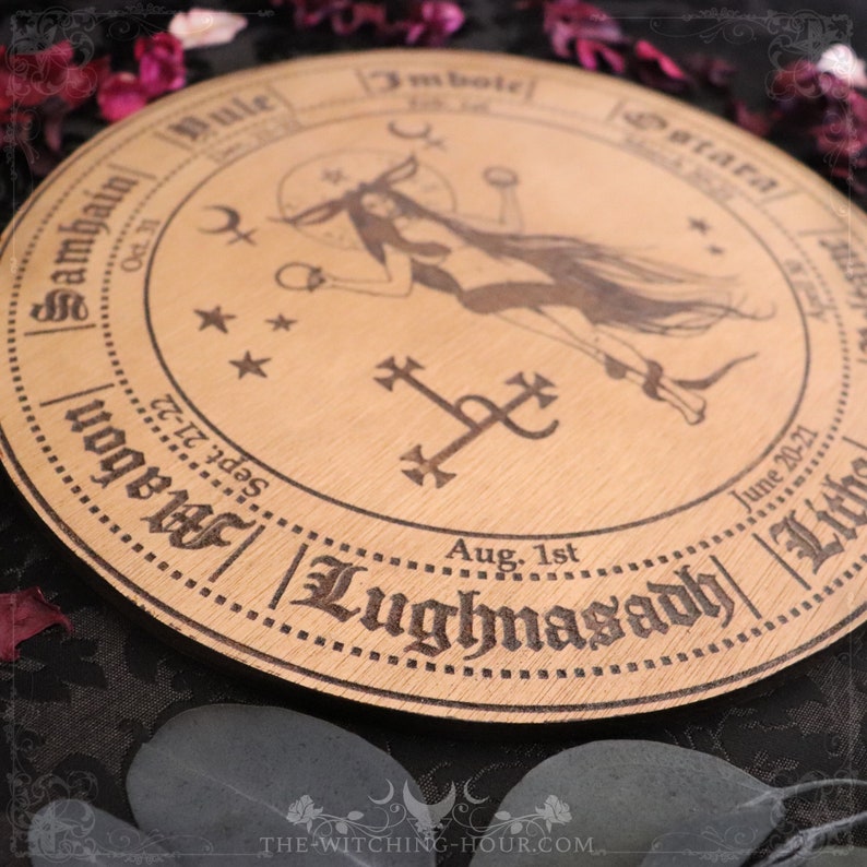 Lilith Wheel of the Year Wooden Altar Ornament Goddess - Etsy