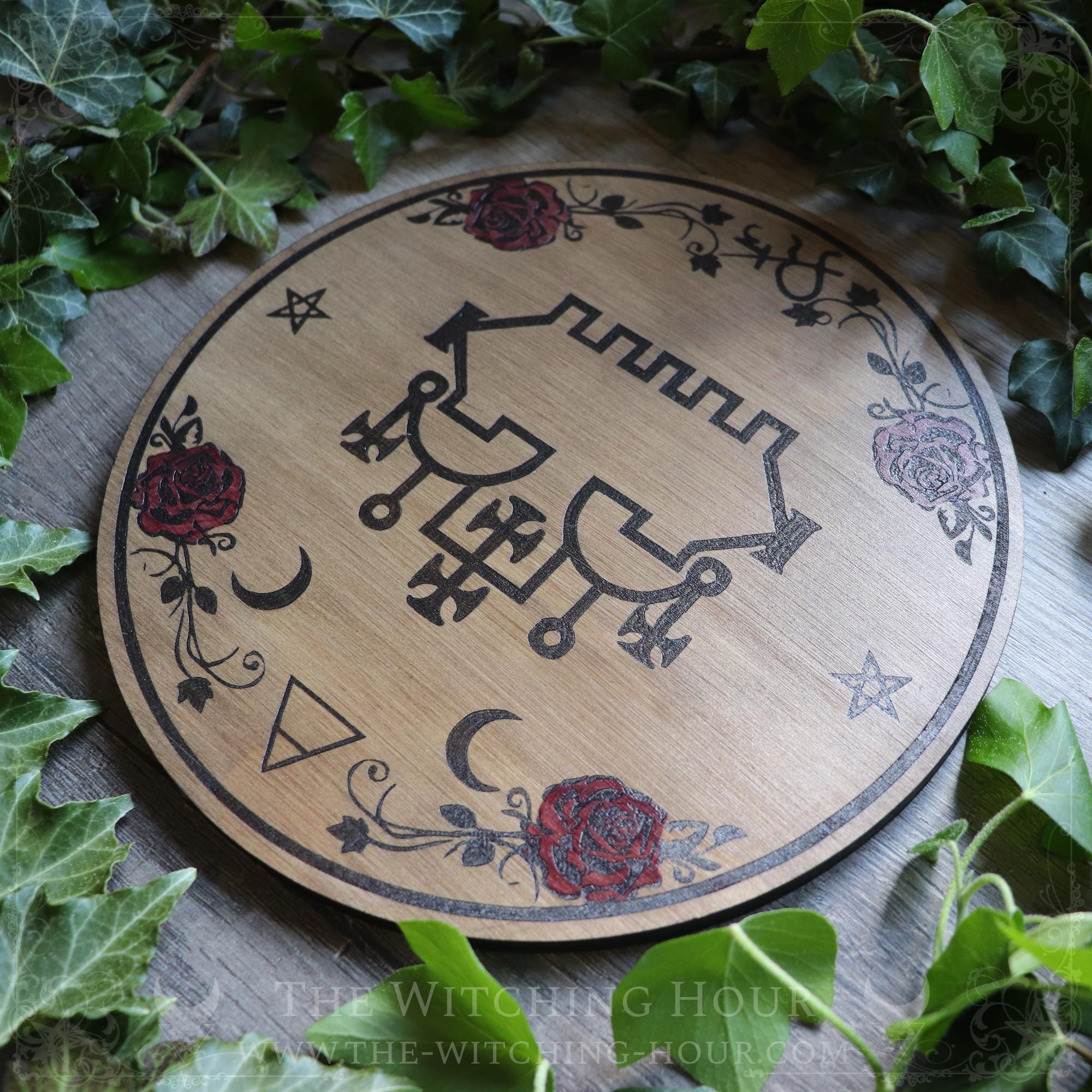 Sigil of Belial Altar Ornament Engraved Varnished and Painted Wood ...