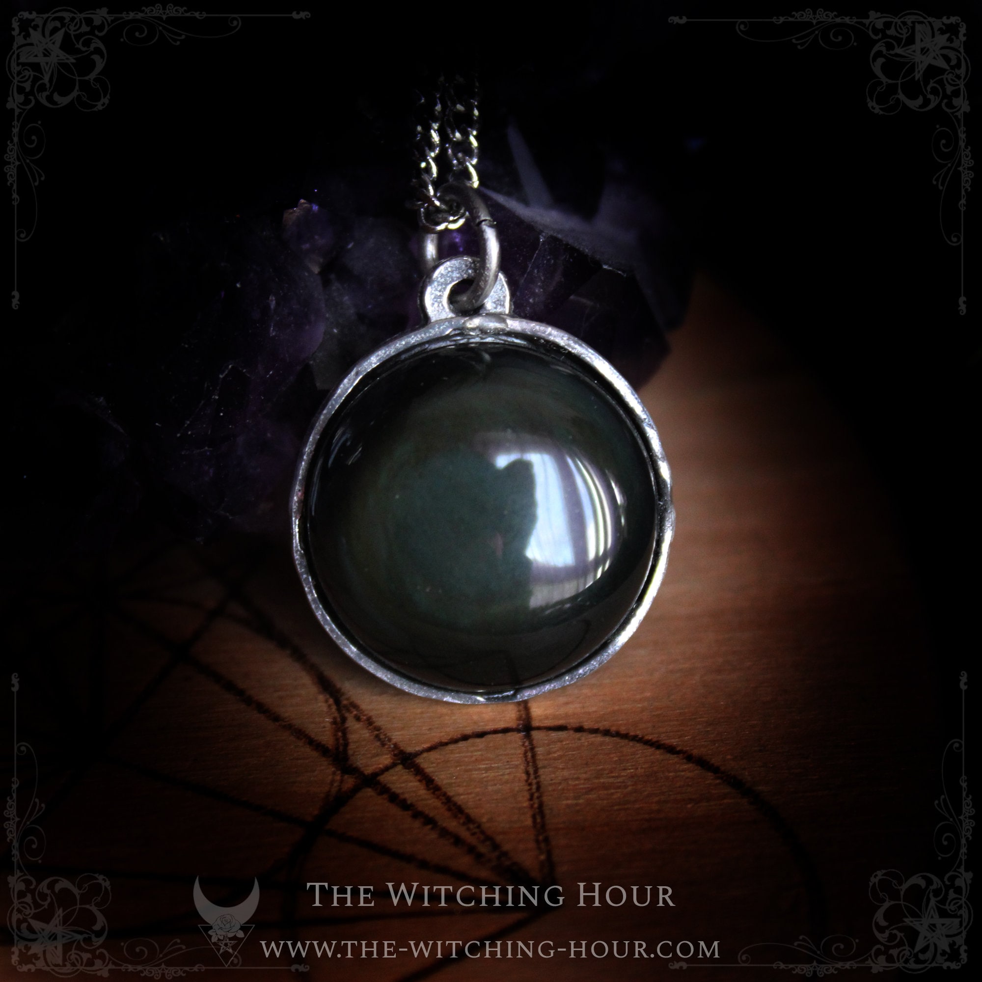 Sigil of Lilith Necklace Lilith Sigil Pendant With Rainbow | Etsy