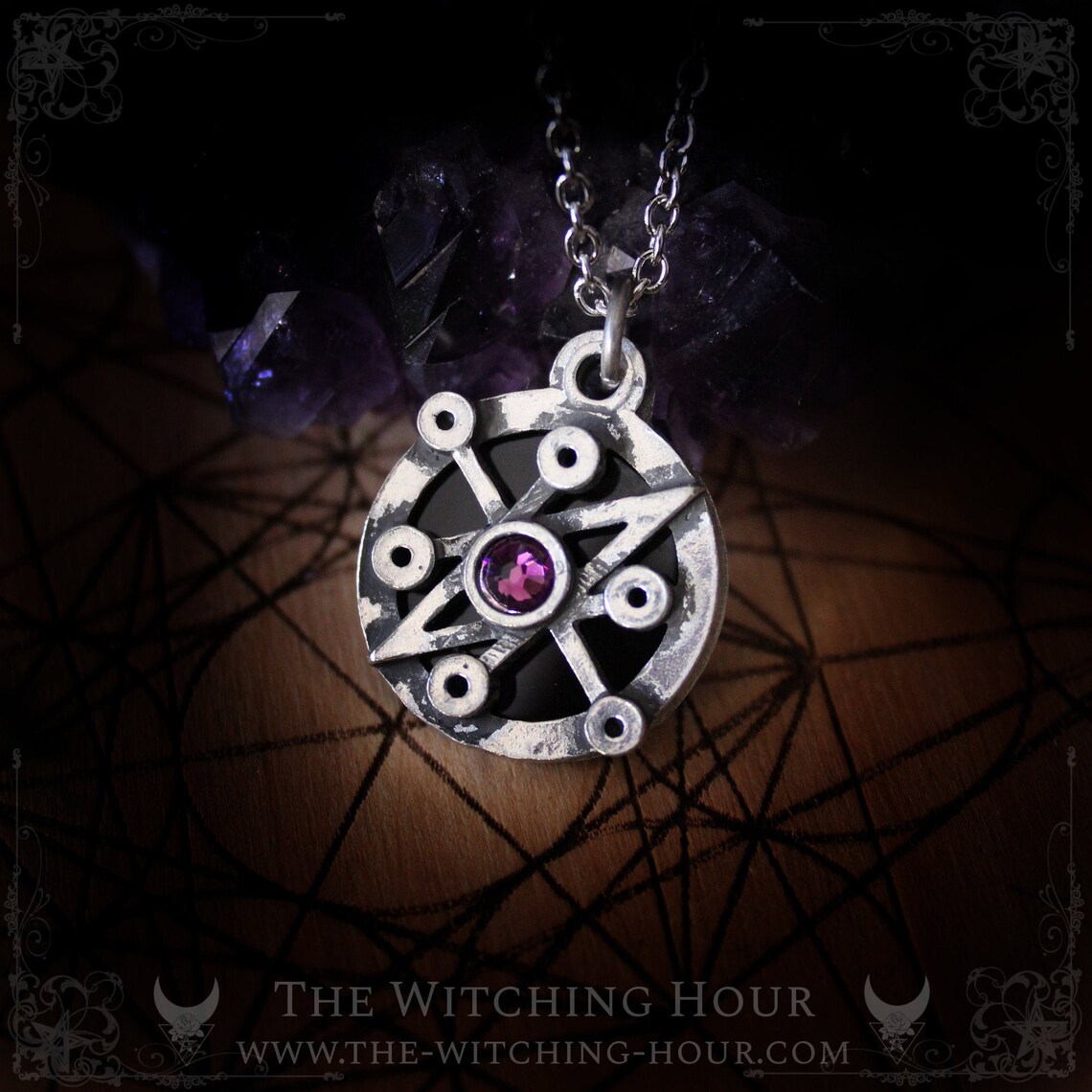 Sigil of Azazel Pendant Seal of Azazel Necklace Luciferian - Etsy