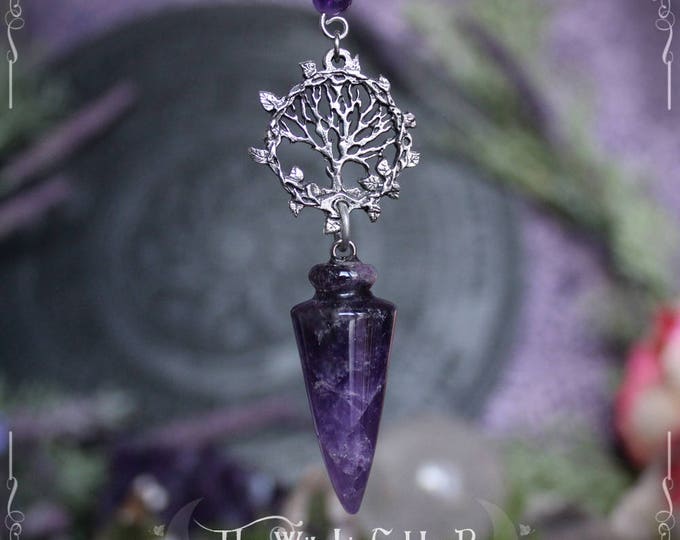 Tree of Life and Amethyst Pendulum Tree of Life Pendulum - Etsy