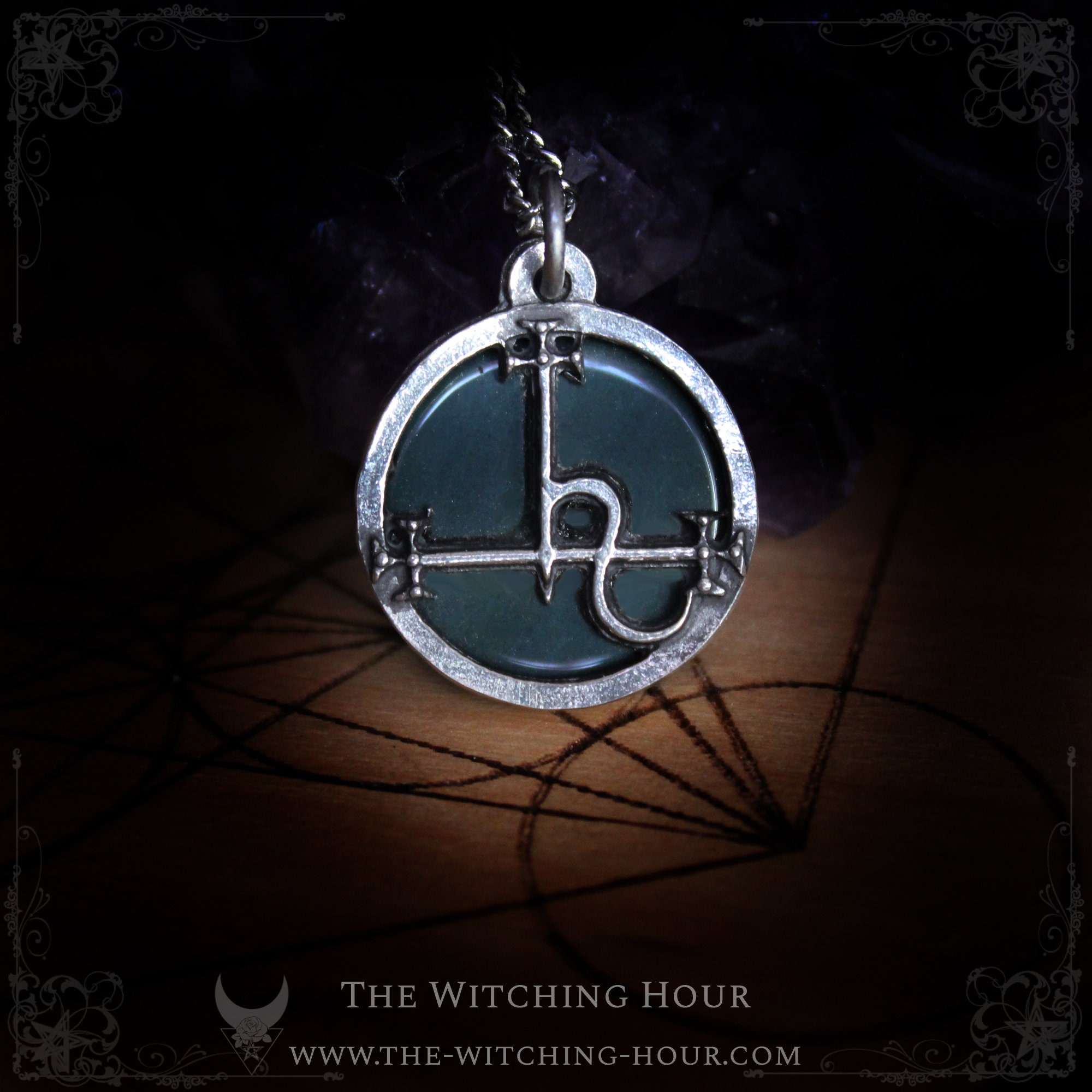 Sigil of Lilith Necklace Lilith Sigil Pendant With Rainbow | Etsy